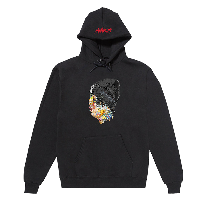 Lil Xan X Pizzaslime X Yung Jake Hoodie Black Pizzaslime