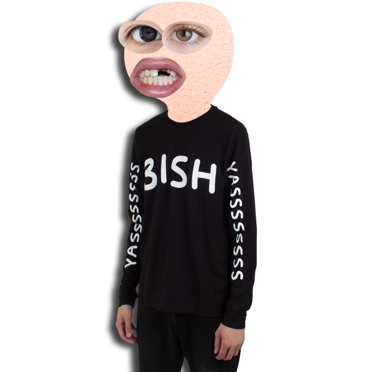 YASSSSSSSS BISH Long Sleeve Shirt – PIZZASLIME