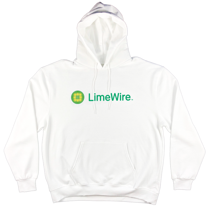Limewire Hoodie (WHITE) – PIZZASLIME